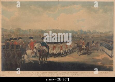 His Majesty Reviewing the Armed Associations the Fourth of June in Hyde ...