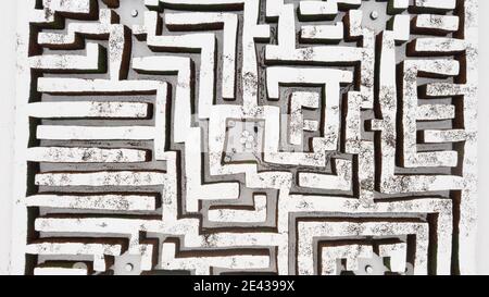 Traquair House Scotland the maze Stock Photo - Alamy