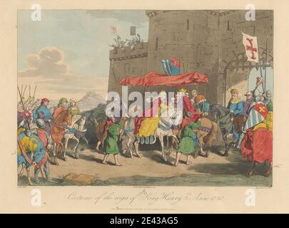 Costume of the Reign of King Henry III, 1250 1814 by John Augustus ...
