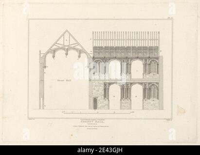 Crosby Hall, London, John Roffe, 1769–1850, British, after Jon Palmer ...