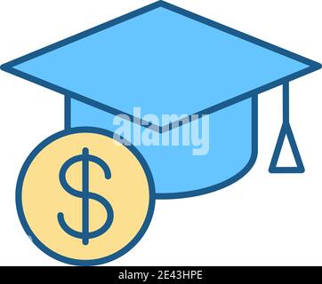 Tuition Simple vector icon. Illustration symbol design template for web ...