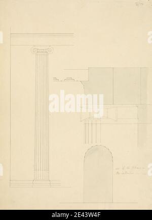 An Architectural Drawing of One of the Pillars in the Interior of a ...