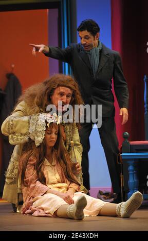 Lysiane Meis, Philippe Magnan, and Philippe Magnan perform in the play ...