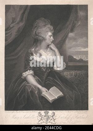 Mary Isabella, Duchess of Rutland 1791 by John Keyse Sherwin Stock ...
