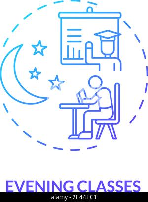 Evening classes concept icon Stock Vector Image & Art - Alamy