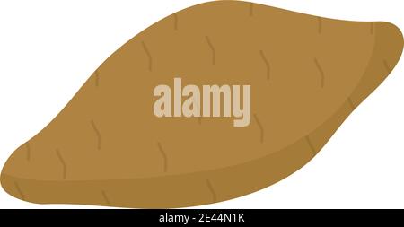 yucca vegetable cartoon isolated vector illustration in flat style ...