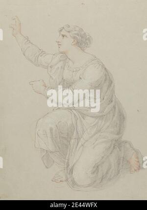 Study for the Kneeling Figure of Priscilla by Edward Francis Burney ...