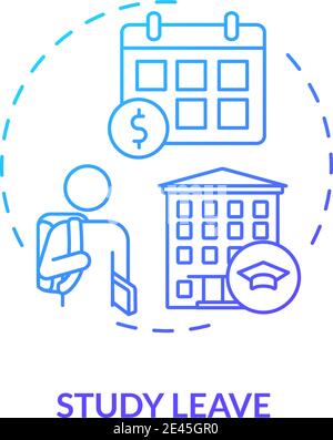 Study leave concept icon Stock Vector Image & Art - Alamy