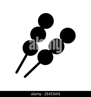 Meat balls vector glyph icon. Fast food sign. Graph symbol for cooking ...