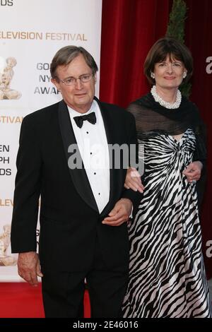 David McCallum and his wife arriving at the 49th Monte-Carlo TV ...
