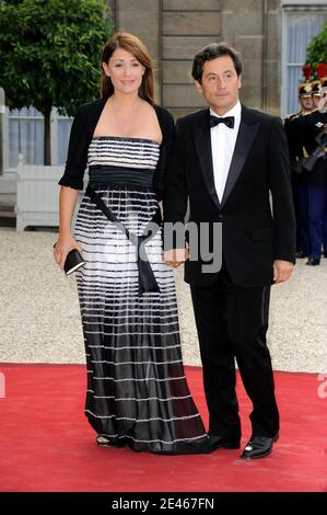 Eric Ghebali and his wife Daniela Lumbroso attending Orange Party held ...
