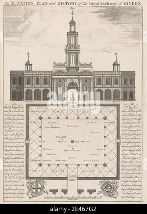 An elevation, plan, and history, of the Royal Exchange of London ...