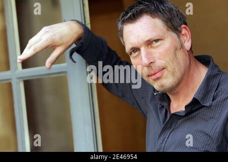 French director Hubert Gillet poses during the preview of the film ...
