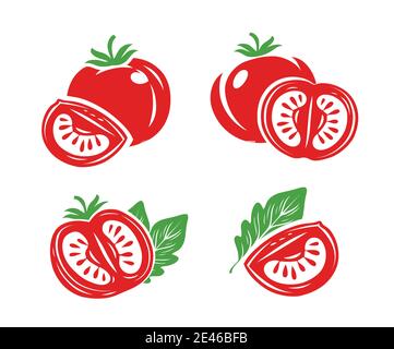 fresh tomatoes vegetables icon Stock Vector Image & Art - Alamy