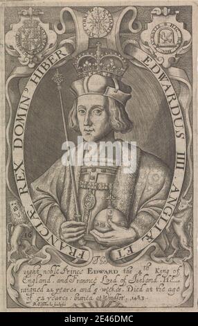 Oval portrait of King Edward IV of England, 1442-1483. In crown and ...