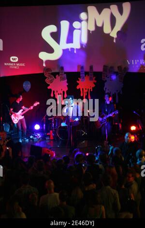 Singer Sliimy perfoms at the club 'VIP Room' in Paris, France, on Juin ...