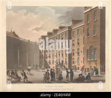 Fleet Prison 1808 by Thomas Rowlandson Stock Photo - Alamy