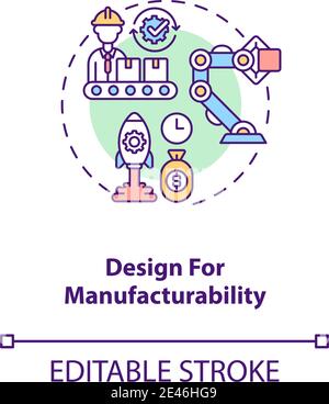 Design for manufacturability concept icon Stock Vector Image & Art - Alamy