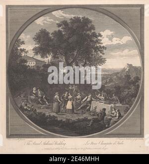 The Rural Italian's Wedding 1775 by Francesco Bartolozzi Stock Photo ...