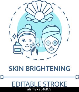 Skin brightening concept icon Stock Vector Image & Art - Alamy