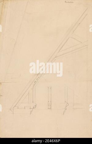 Design for the Roof Truss, Rampisham Rectory between 1846 and 1848 by ...