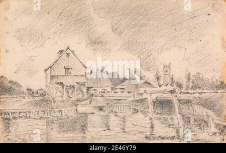 Copy of Constable's Painting, Dedham Lock and Mill Stock Photo - Alamy