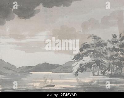 Paul Sandby - Lake Scene Stock Photo - Alamy
