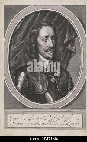 Charles I (1600-1649) on engraving from the 1800s. King of England ...