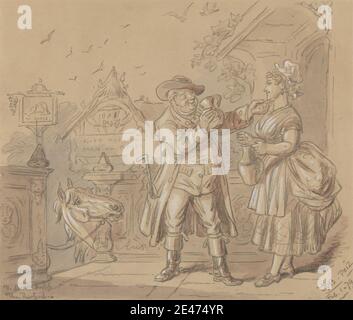The Buxom Hostess 1879 by Hablot Knight Browne Stock Photo - Alamy