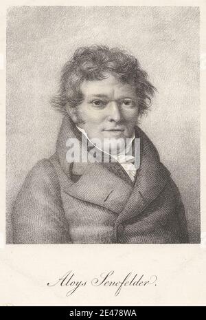 Johann Aloys Senefelder (1771-1834), inventor of lithography, born in ...