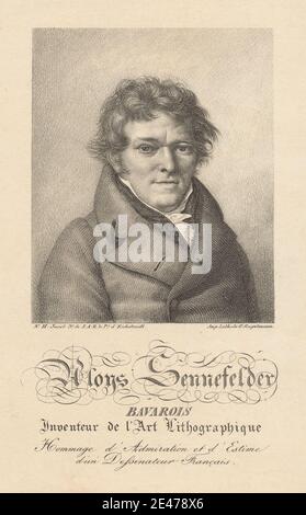 Johann Aloys Senefelder (1771-1834), inventor of lithography, born in ...
