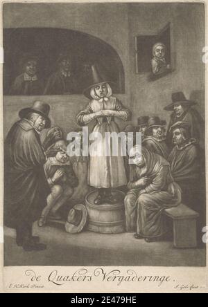 The Quakers' Meeting by Jacob Gole Stock Photo - Alamy