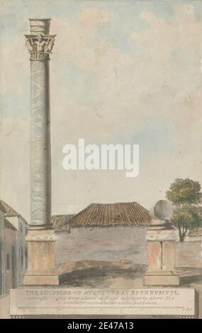 Views in the Levant: The Columns of Augustus at Brundisium 1785 by ...