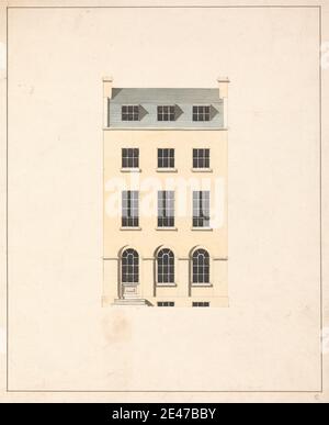 Design for a London Townhouse: Elevation by Michael Searles Stock Photo ...