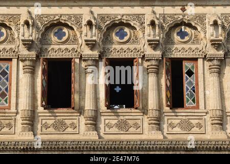 Facade of Lord Shiva Temple at Mahadji Shinde Chatri, Mahadevrao Shinde ...
