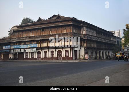 Old house on Pune street, Camp, Pune, Maharashtra Stock Photo - Alamy