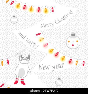 Christmas seamless pattern with balls Stock Vector Image & Art - Alamy