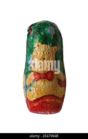 Foil wrapped chocolate Teddy bear made by premium chocolate maker Lindt ...