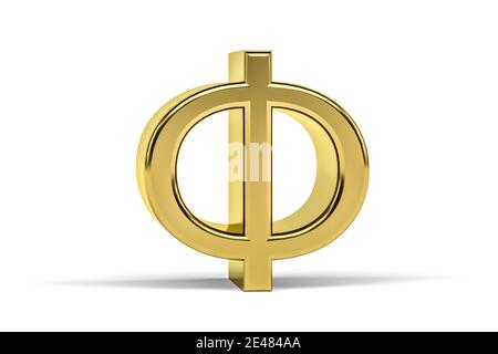 Golden Russian letter - three dimensional Russian letter written in ...