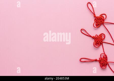 Chinese traditional knots for luck, overhead view Stock Photo - Alamy