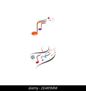 Musik note Logo Template vector symbol nature Stock Vector Image & Art ...