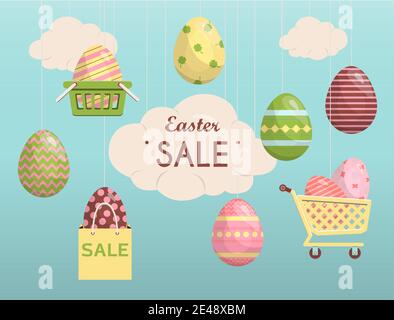 Spring Sale clipart template design. Spring Sale poster clip art with ...