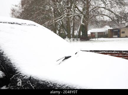 Norwich in winter covered by snow Stock Photo - Alamy