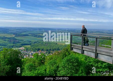 View from the Schaumberg, Tholey, Saarland, Germany Stock Photo - Alamy