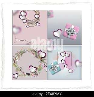 3d retro abstract creative collage artwork template of funny confident ...