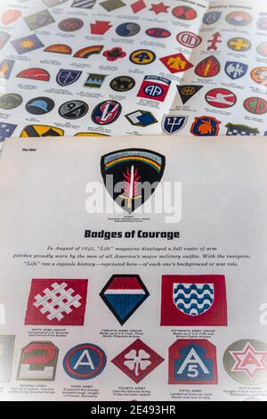 Insignia of branch or arm of service Stock Photo - Alamy