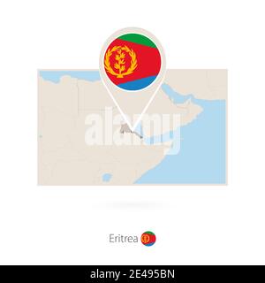 Eritrea flag vector graphic. Rectangle Eritrean flag illustration. Eritrea country flag is a ...