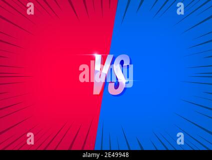 Cartoon red vs blue boxing gloves set. Boxing match opponents ...