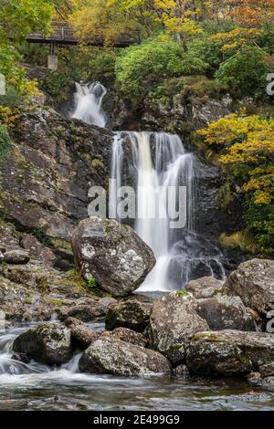Arklet Falls , Inversnaid, Loch Lomond, Scotland, Europe Stock Photo ...
