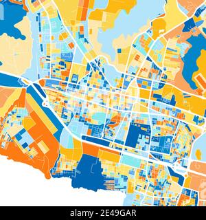 City Map Maracay Venezuela South America vector illustration black ...